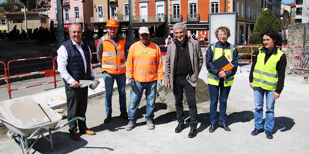 Foix : Les travaux de liaison Mobilité Douce avancent Foix : Les travaux de liaison Mobilité Douce avancent